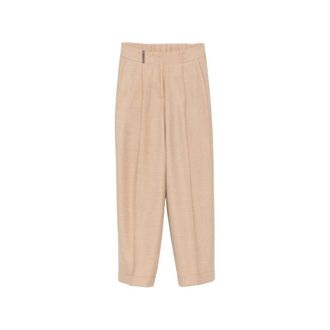 PESERICO Pantalon fusel&eacute; - Femme - Pantalons - Beige - Taille: 36 FR