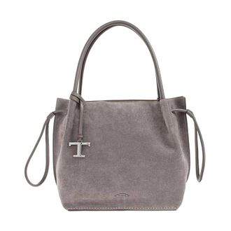 Tod's Femme, Sacs, Gris, Taille: ONE Size Double Top-Handle Bag