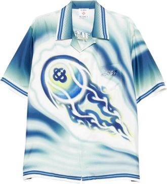 Casablanca Homme, Chemises, Multicolore, Taille: XL Polo &agrave; Manches Courtes