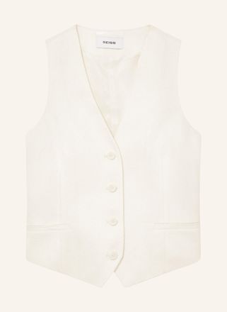 Reiss Reiss Blazerweste Alyx Mit Leinen weiss