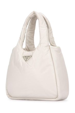 Prada Womens Borsa Bianco Agnello Borse A Mano Bag