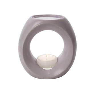 Primavera Duftlampe Taupe matt - Aromadiffuser, Duftkerze, Raumduft - Keramik, handgefertigt, optimale Diffusionstemperatur - f&uuml;r 100% naturreine &auml;therische &Ouml;le