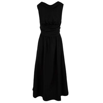 Aspesi Elegantes schwarzes Kleid Modell 2905 - - Dresses - Damen - Schwarzk - L
