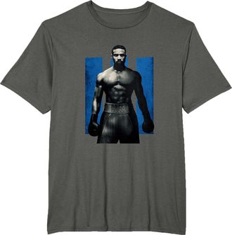 Creed Adonis Creed Pose nach vorne auf III Blau T-Shirt