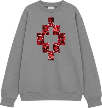 Marcelo Burlon Homme, Sweatshirts et sweats &agrave; capuche, Gris, Taille: S SweaT-shirts