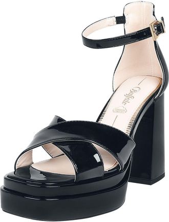 Buffalo May Cross Vegan Frauen High Heel schwarz EU38 Kunstleder Basics, Casual Wear, Streetwear