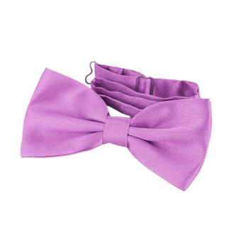 DonDon Edle violette Fliege bzw. Schleife mit Haken - bereits gebunden und verstellbar