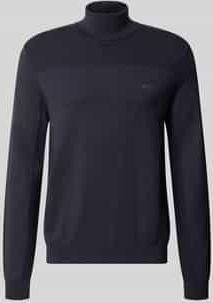 HUGO BOSS Regular Fit Rollkragenpullover aus Woll-Mix