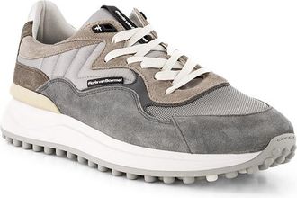 Floris Van Bommel Herren Sneaker grau Veloursleder