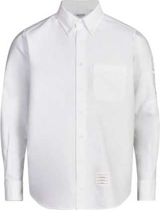 Thom Browne Chemise droite unie en coton