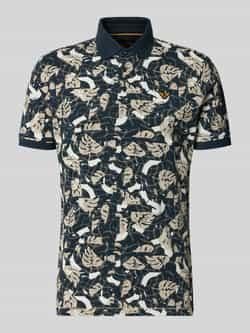 PME Legend Slim Fit Poloshirt im Allover-Look