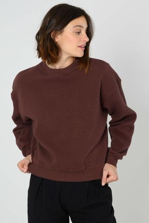 ThokkThokk ThokkThokk Damen vegan Sweater Structured Deepmahogany