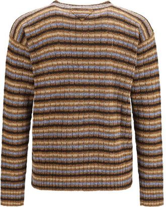 Prada Mens Multicolor Wool Oves Aries Sweatshirt Clothing
