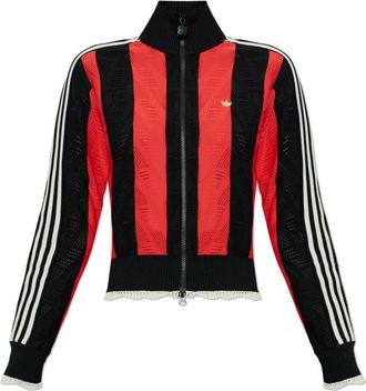 adidas Femme, Pulls, Rouge, Taille: 36 FR Cardigan avec Applique Logo