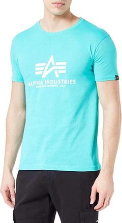 Alpha Industries Alpha Industries Herren Camiseta Basic para Hombre Kurzarm Shirt, Atomic Green