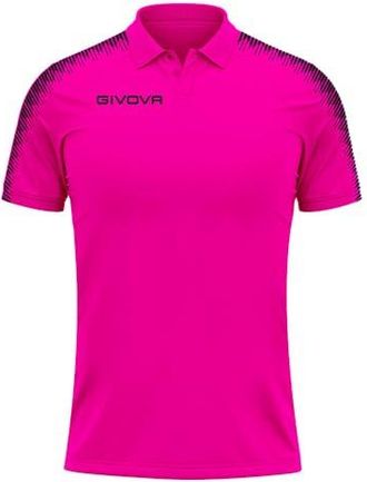Givova Polo Club, Fuchsia/Noir, XL