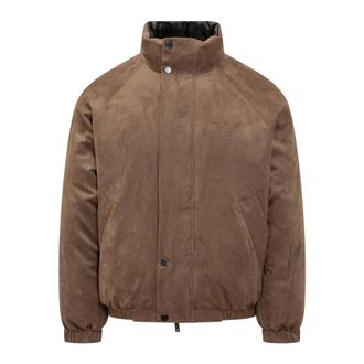 Emporio Armani Homme, Vestes, Brun, Taille: M Veste Blouson R&eacute;versible