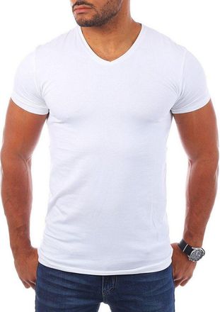 Young & Rich T-Shirt Herren Uni Basic V-neck V-Ausschnitt Unterziehshirt 1700 V-Ausschnitt unifarben kurzarm slim fit