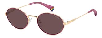 Polaroid Brille PLD 6228/S/X Gr&ouml;&szlig;e 53-21 mm Lilac Gold Kupfer/Eye size: 53 - Bridge size: 21