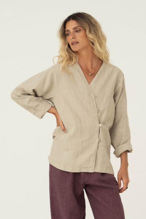 N&auml;z Damen vegan Hemd Emilia Beige
