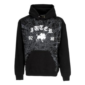 Iuter Milano Map Logo Hoodie Schwarz - - Sweatshirts & Hoodies - Herren - Schwarzk - XL
