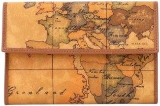 Alviero Martini 1A Classe Femme, Accessoires, Brun, Taille: ONE Size Geo Classic Large Wallet