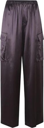 Frankie Shop Femme, Pantalons, Brun, Taille: 40 FR Delny Satin Cargo Pants
