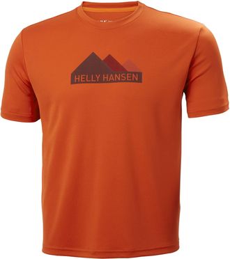 Helly Hansen Herren HH Tech Grafik T-Shirt, S, Patrouille Orange