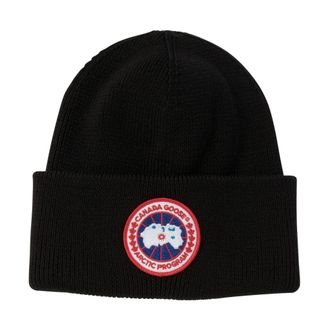 Canada Goose Bonnet Beanie Hiver Noir - Homme - Accessoires - Noir - Taille: ONE Size