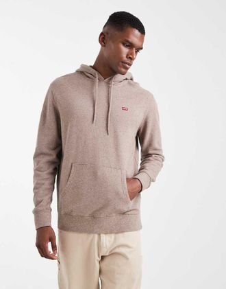 Levi's Original - Sweat &agrave; capuche avec logo de la marque - Beige-Neutre