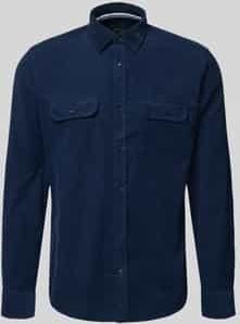 Olymp Level 5 Regular Fit Cordhemd mit Kentkragen