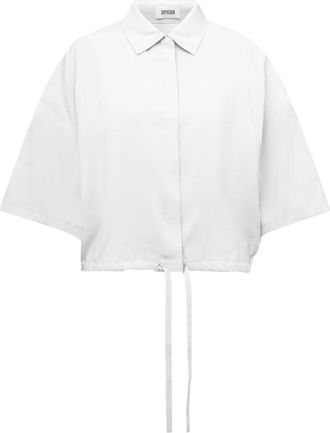 Drykorn Femme, Blouses et Chemises, Beige, Taille: 40 FR Lainay 10 Hemdbluse avec cordon de serrage