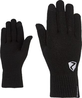 Ziener Iaco Touch Strickhandschuh | weich, elastisch, black, M
