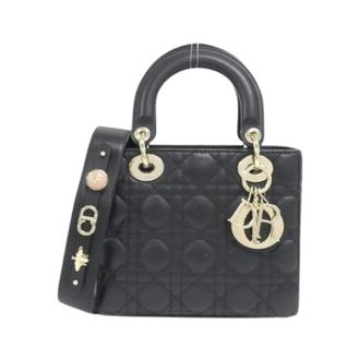 Dior Pre-owned Lady Dior Lambskin Bag - Femme - Pre-owned - Noir - Taille: ONE Size