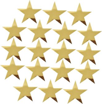 Amosfun 25 St&uuml;ck Papiersterne zum Ausschneiden 28cm Goldfarbene Stern Dekoration aus Papier f&uuml;r Party und Hochzeitsdeko Romantische Requisiten f&uuml;r Geburtstage