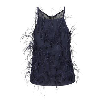 Pinko Phedra Top Georgette - - Tops - Damen - Blau - S