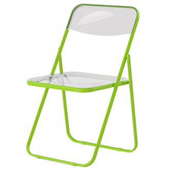 Generic Hocker Klappbar Campingstuhl Faltbar 1.5mm Starker Metallrahmen Transparenter Sitz und R&uuml;ckenlehne Klapphocker Faltbar f&uuml;r K&uuml;che, Esszimmer, Innen- un
