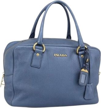Prada Sac &agrave; main vintage doccasion - Femme - Pre-owned - Bleu - Taille: ONE Size