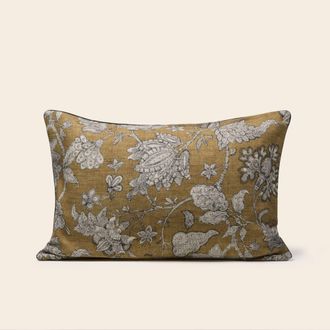 Madura Housse De Coussin Lilivati Moutarde et gris - JAUNE