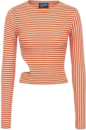 Jean Paul Gaultier Femme, Tops, Multicolore, Taille: 38 FR Striped Asymmetric Bodysuit