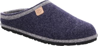 Rohde Herren Pantoffel Filz Hausschuh Wechselfußbett Weite G H.Meran 6910, Größe:43 EU, Farbe:Blau