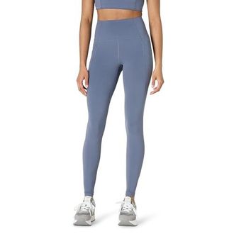 Amazon Essentials Legging Long dEntra&icirc;nement et de Yoga Active FormFlex Ultra Doux, Taille Haute, Entrejambe de 70 cm, avec Poches Femme, Gris Ardoise, S