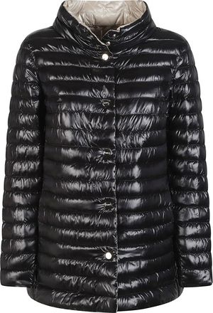 Herno Femme, Vestes, Noir, Taille: 40 FR A-Shape Reversible Down Jacket