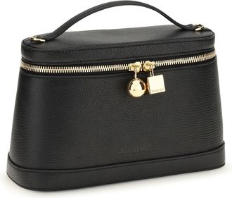 Jacquemus Le Petit Vanity Top Handle Bag - Black