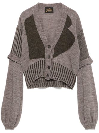 Vivienne Westwood cardigan crop (années 2000) - Gris