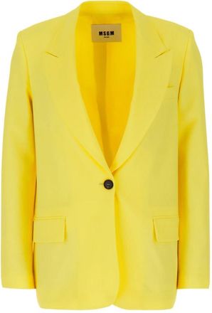 Msgm Msgm, Femme, Vestes, Jaune, Taille: 42 FR Blazers