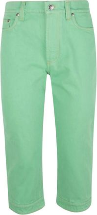 Versace Femme, Jeans, Vert, Taille: W27 Jean Capri
