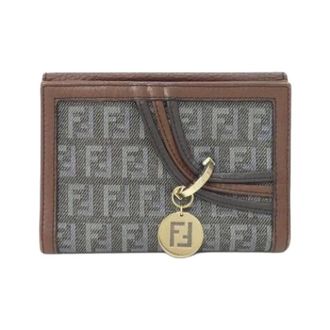 Fendi Portefeuille Bi-fold Pre-owned - Femme - Pre-owned - Brun - Taille: ONE Size