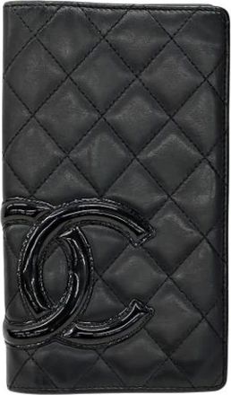 Chanel Portefeuille Long Pre-owned (Bi-fold) - Femme - Pre-owned - Noir - Taille: ONE Size