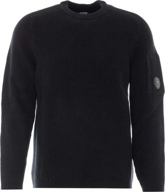 C.P. Company C. P. Company Pull Col Rond - Noir